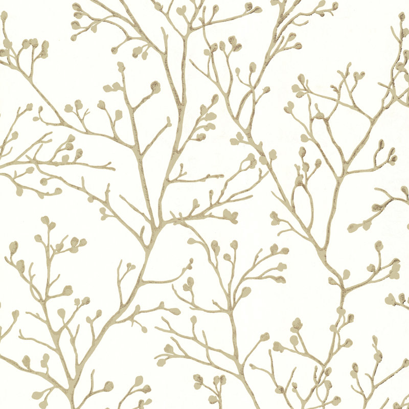 Red Barrel Studio® Hayslee Koura Budding Branches 33' L x 20.9" W Wallpaper Roll | Wayfair